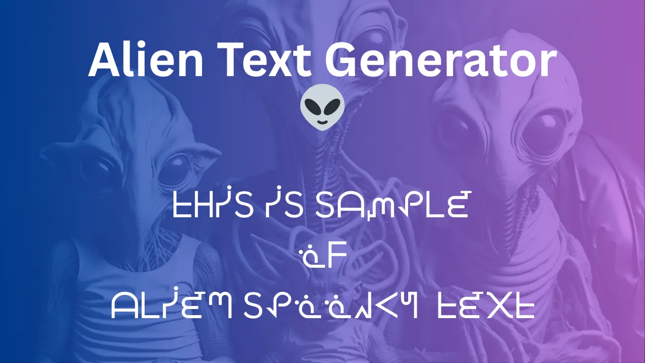 #1 Alien Text Generator (ᗩᒪᓰᘿᘉ) Alien Font Copy Paste